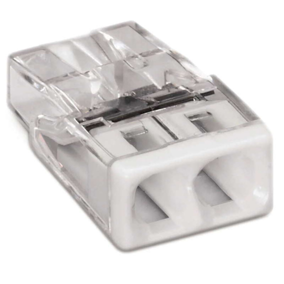 Wago 2273-202 Złączka do kabli drut 2x 0,5-2,5mm2 płaska do 24A biała ...